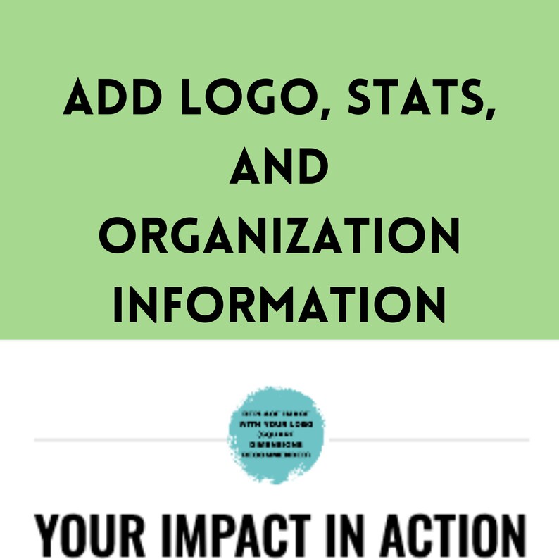 Impact Statement Template, Donor Stewardship Materials, Capital ...