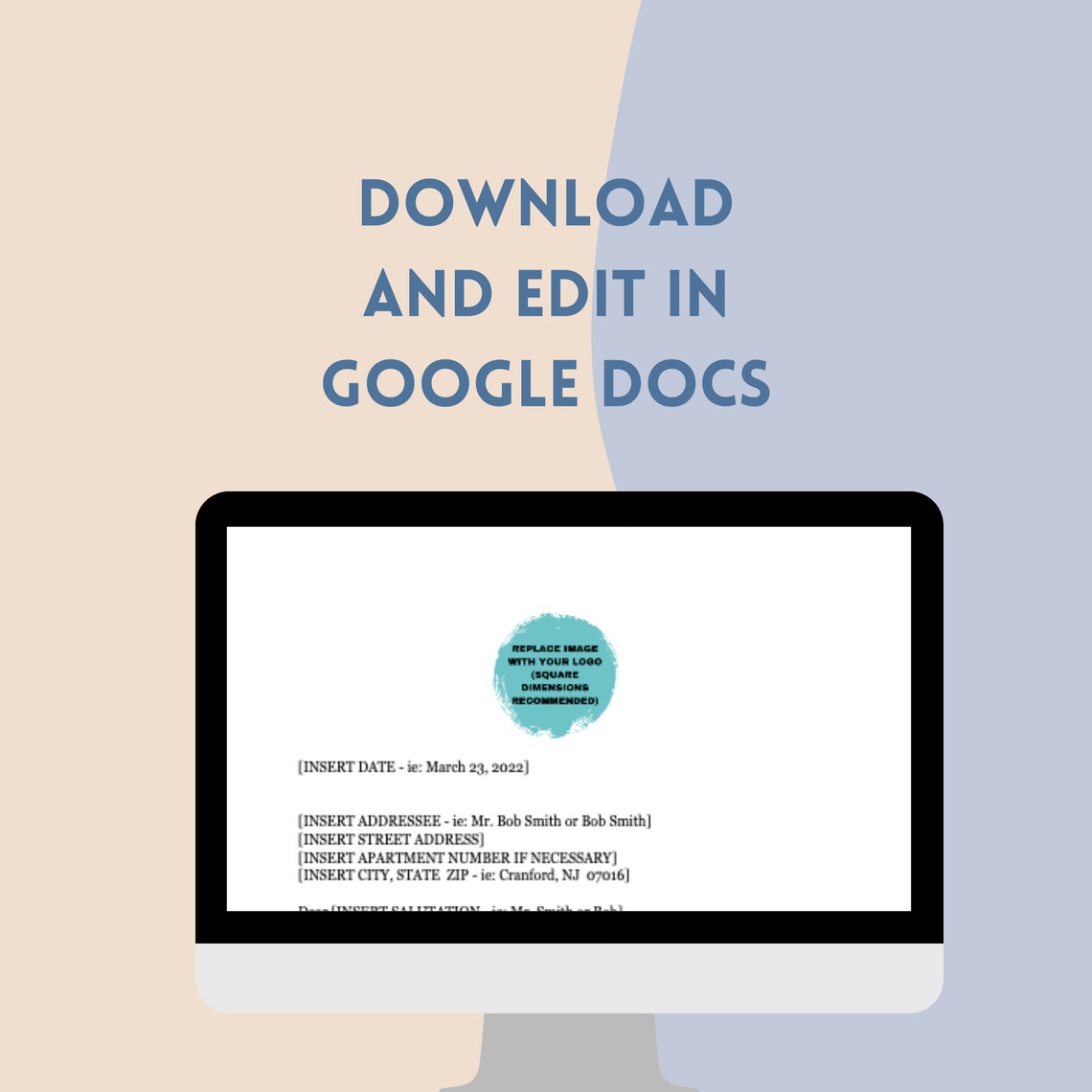 Pledge Reminder Letter Template, Editable Non Profit Fundraising Letter ...