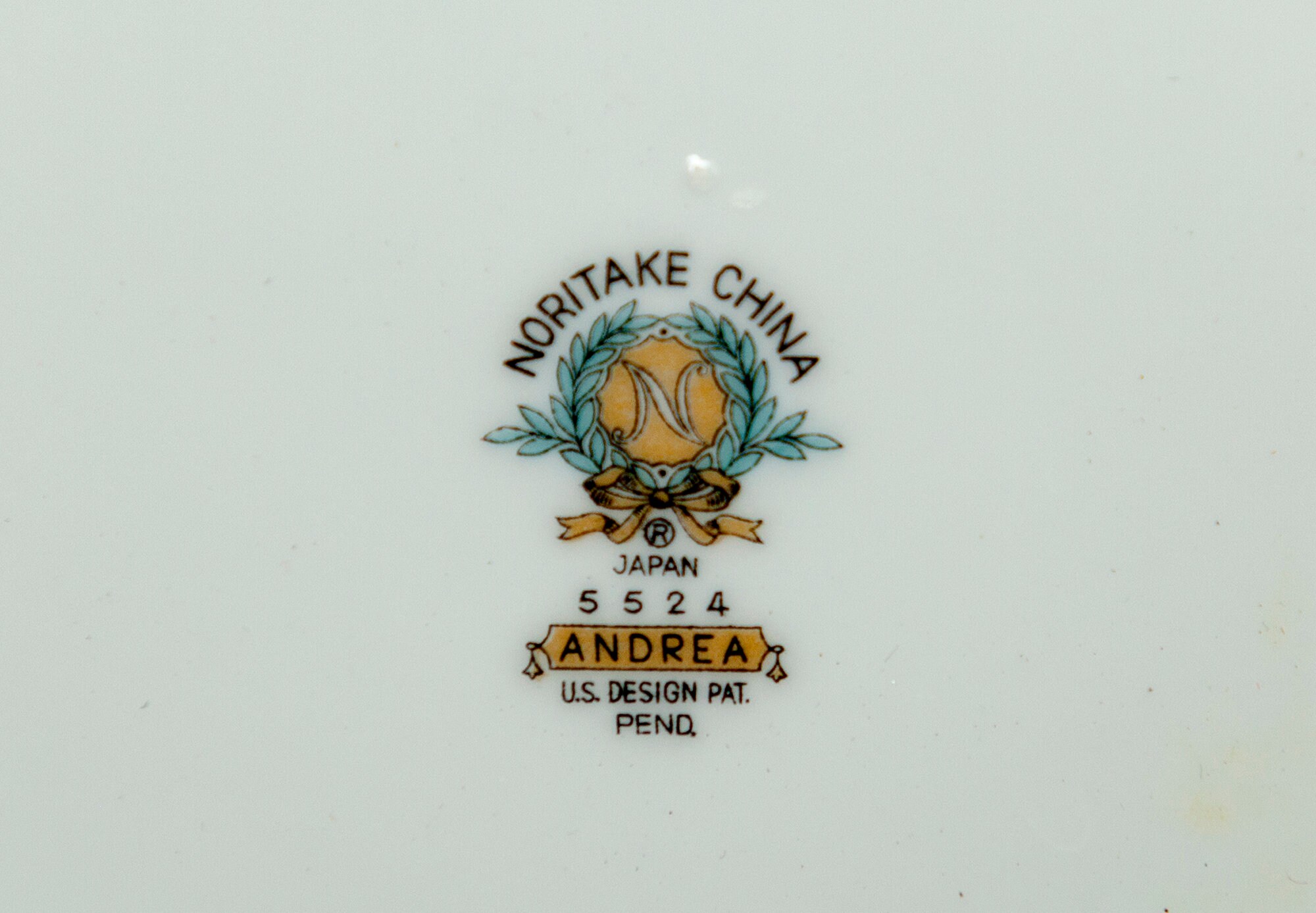 Vintage Mid Century Modern Noritake Andrea China Plates - Set of 6 ...