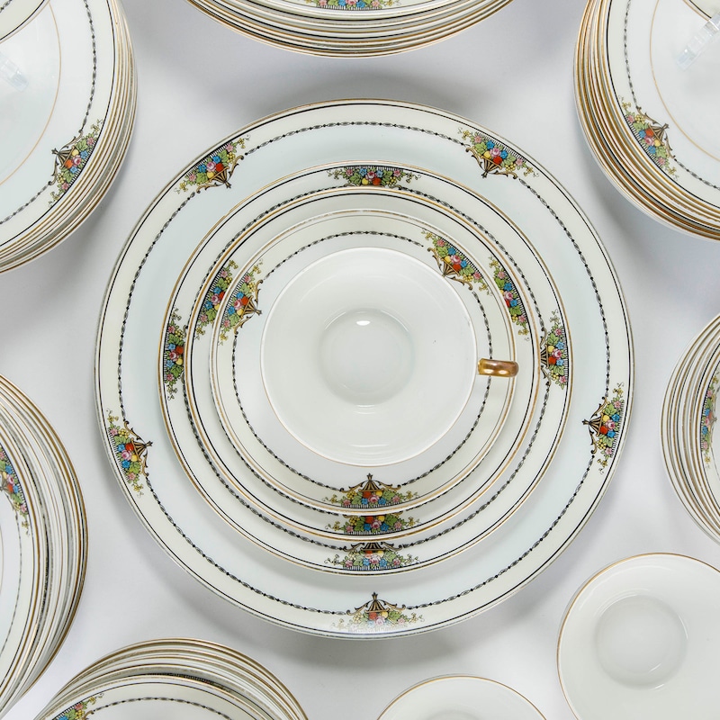 Antique China Set - Etsy