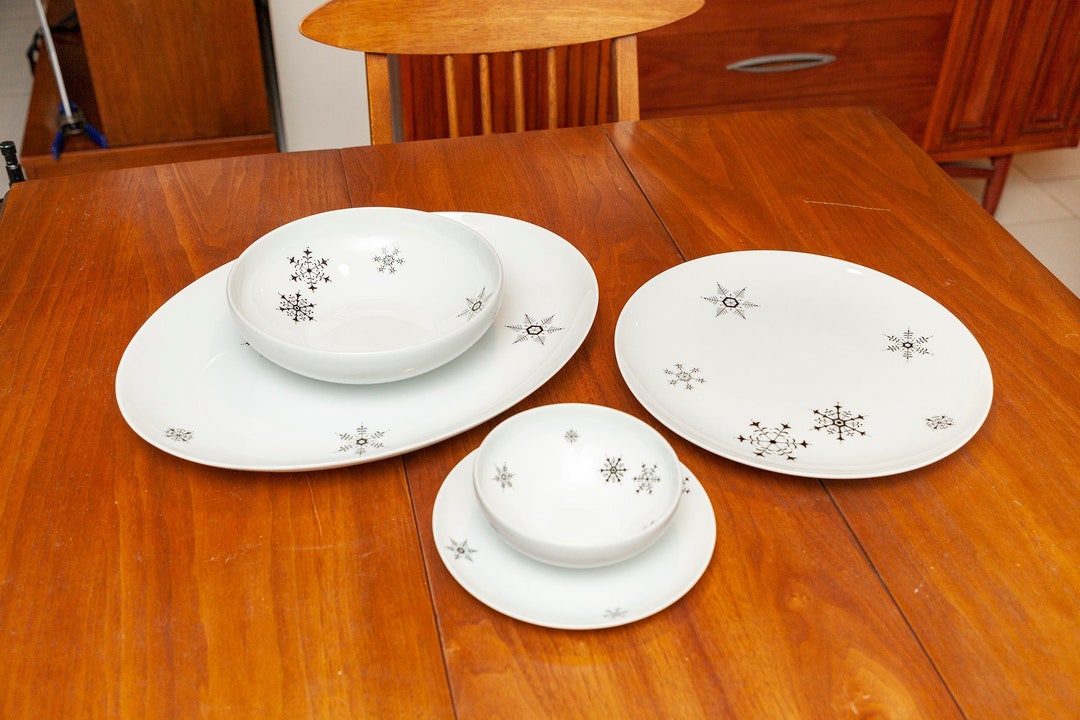 Rare Mid Century Modern ACI Fine China - "fantasy" - 4 Piece Serving ...
