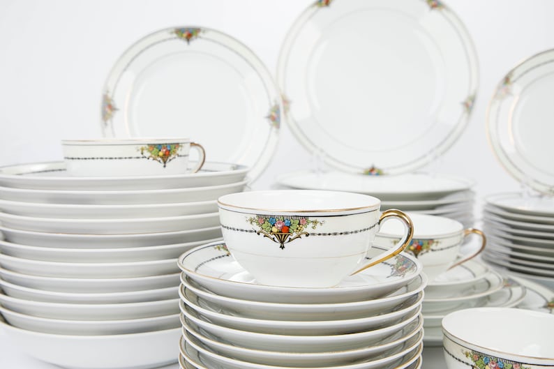 Antique Noritake Gotham (gold) China Set Circa 1921 - Etsy