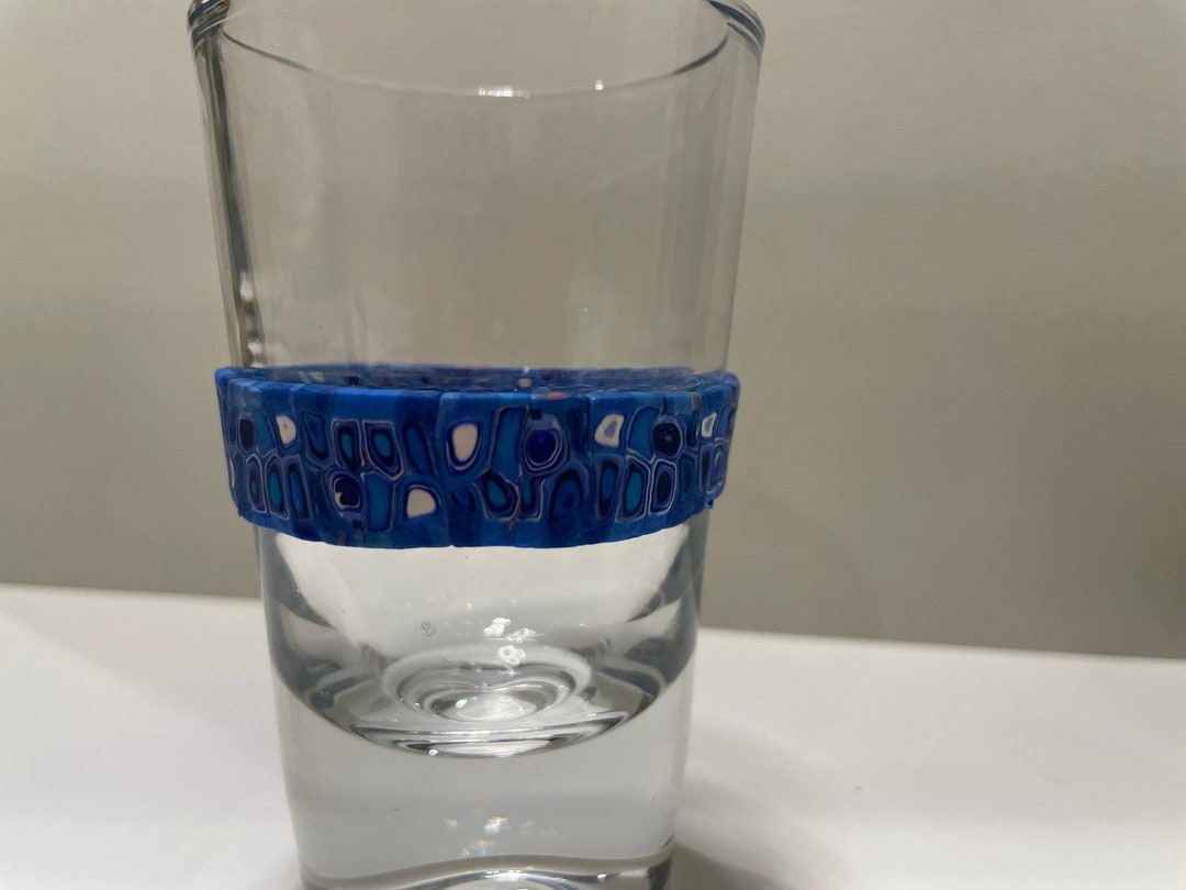 Dotty Miriam Cup: Blue Polymer Clay Passover Seder Cup - Etsy