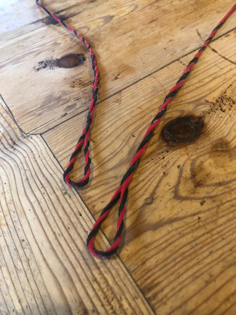 Flemish Twist Bowstring - Red and Black - Etsy