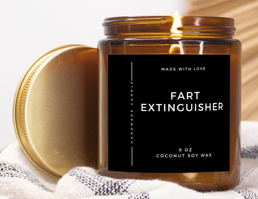 Fart Extinguisher Candle Amber Jar 9oz, Funny Fart Candle, Unique Gift ...