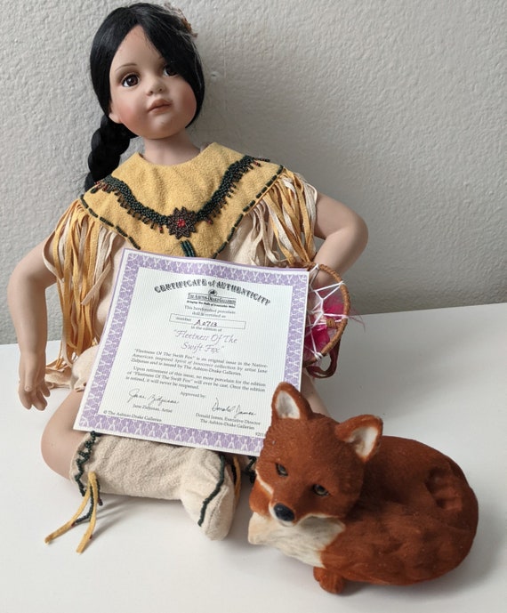 Ashton Drake Fleetness of the Fox Native American Doll - Etsy
