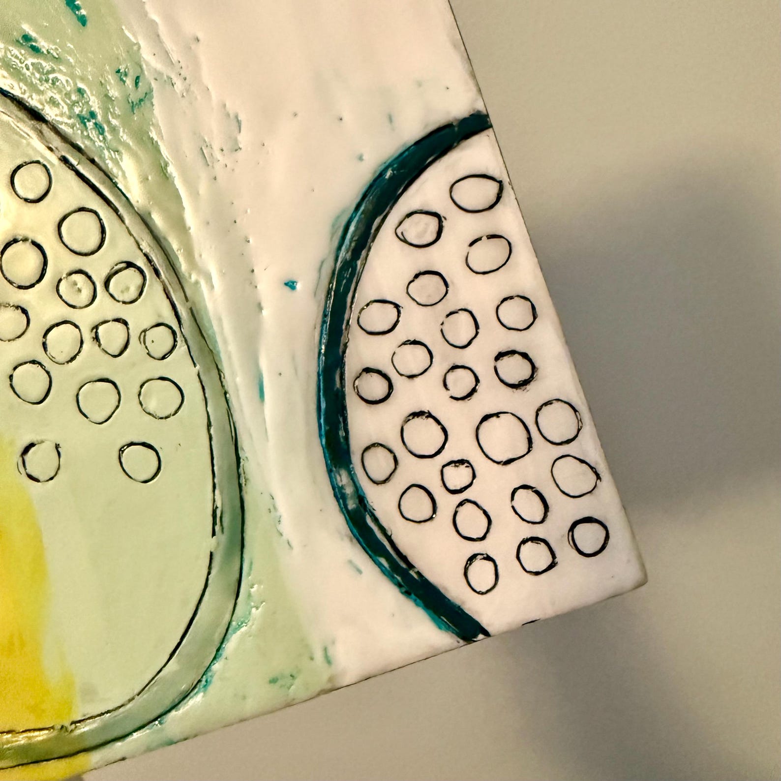 Abstract/original Encaustic Painting, "pods" Mixed Media, Abstract ...