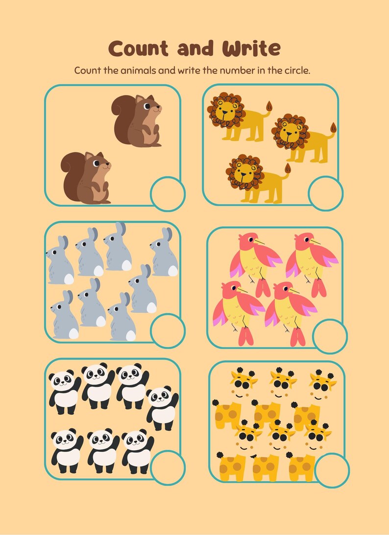 Preschool Pre-k + Kindergarten Learning| Printable Activity Worksheets ...