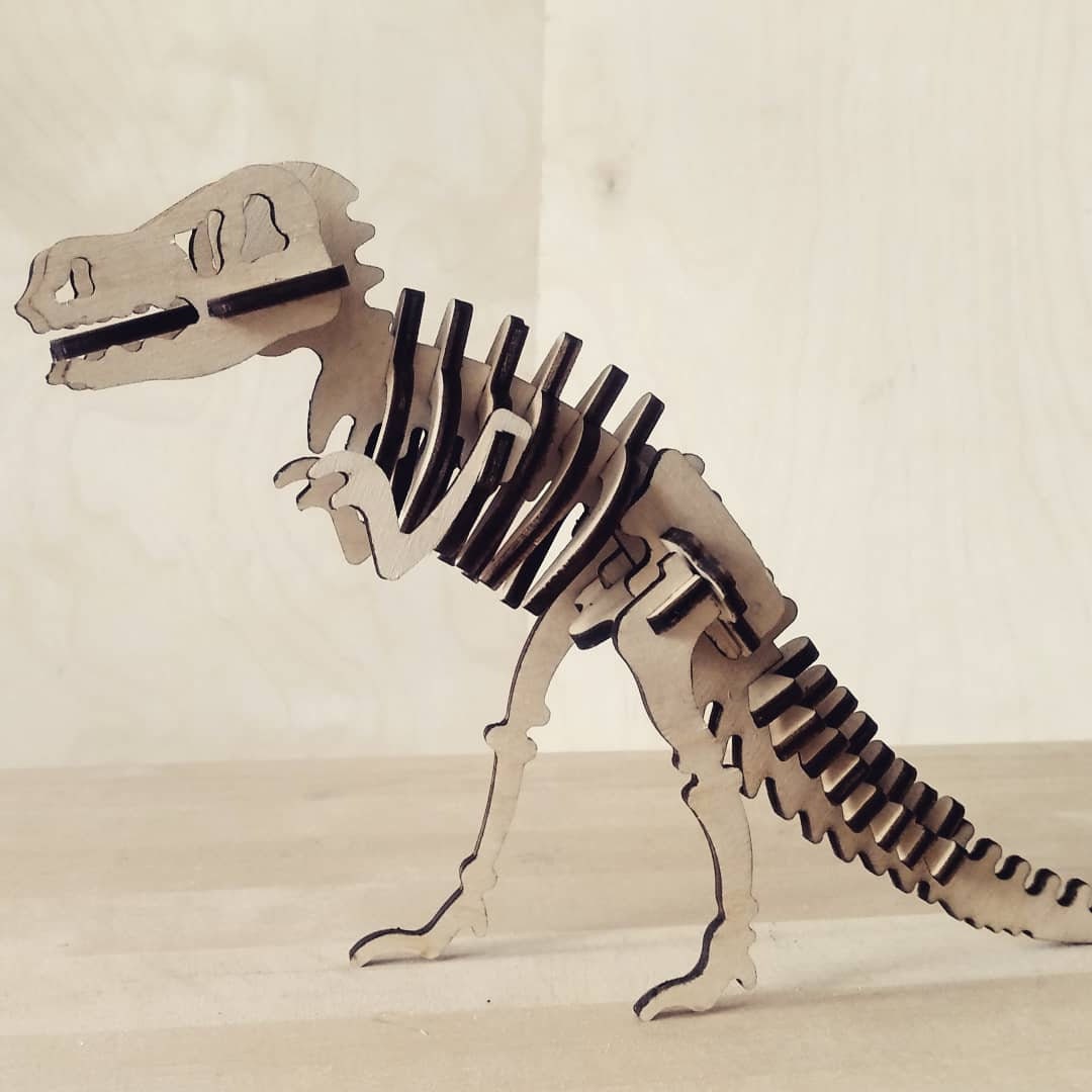 Laser Cut Dinosaur Skeleton 3mm DXF, SVG, Cnc Laser File, Laser Svg ...