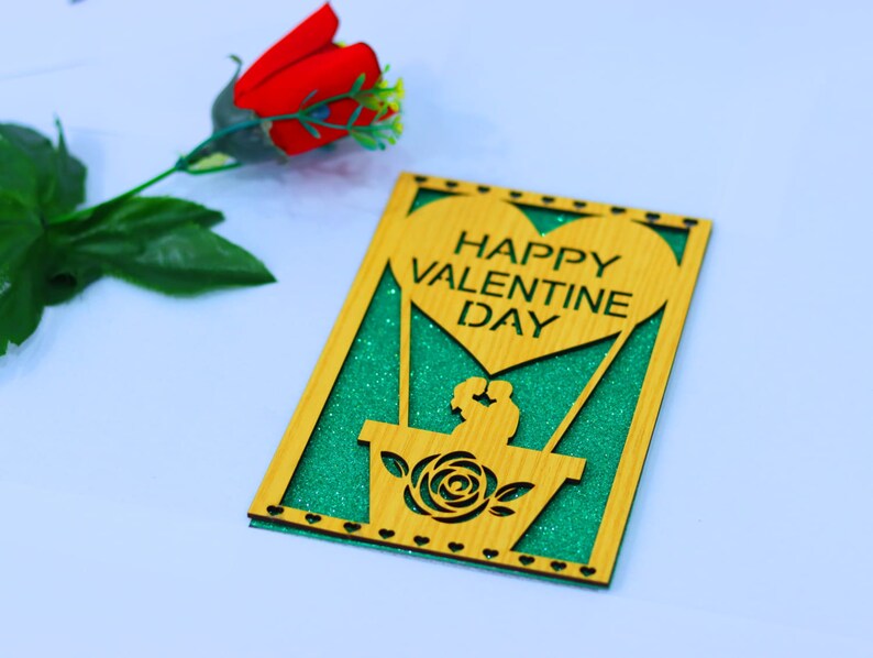 Laser Cut Valentines Day Card CDR File, SVG, DXF, Cnc Laser File, Laser ...