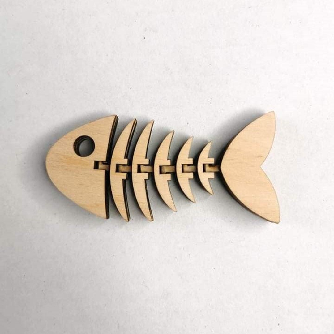 Laser Cut Fish Flexible, Bendable 3mm DXF, SVG, Cnc Laser File, Laser ...