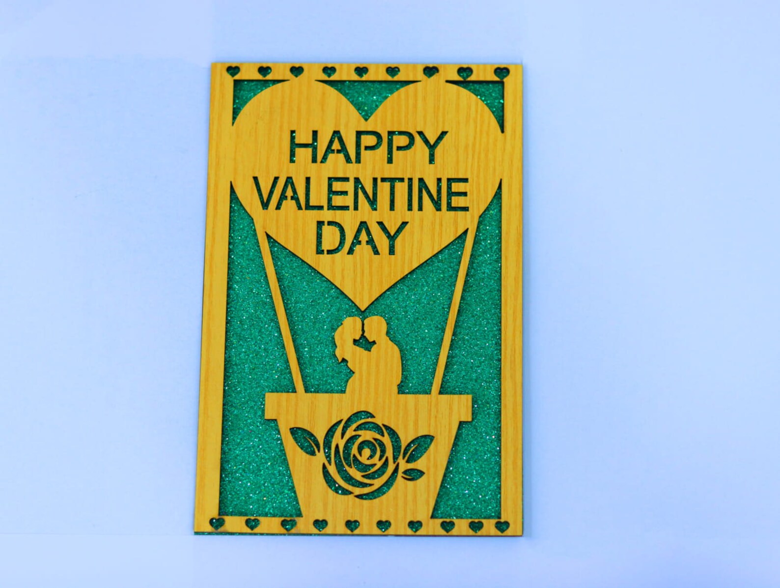 Laser Cut Valentines Day Card CDR File, SVG, DXF, Cnc Laser File, Laser ...