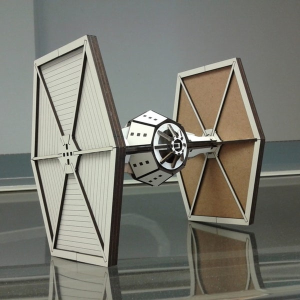 Laser Cut Tie Fighter - Etsy