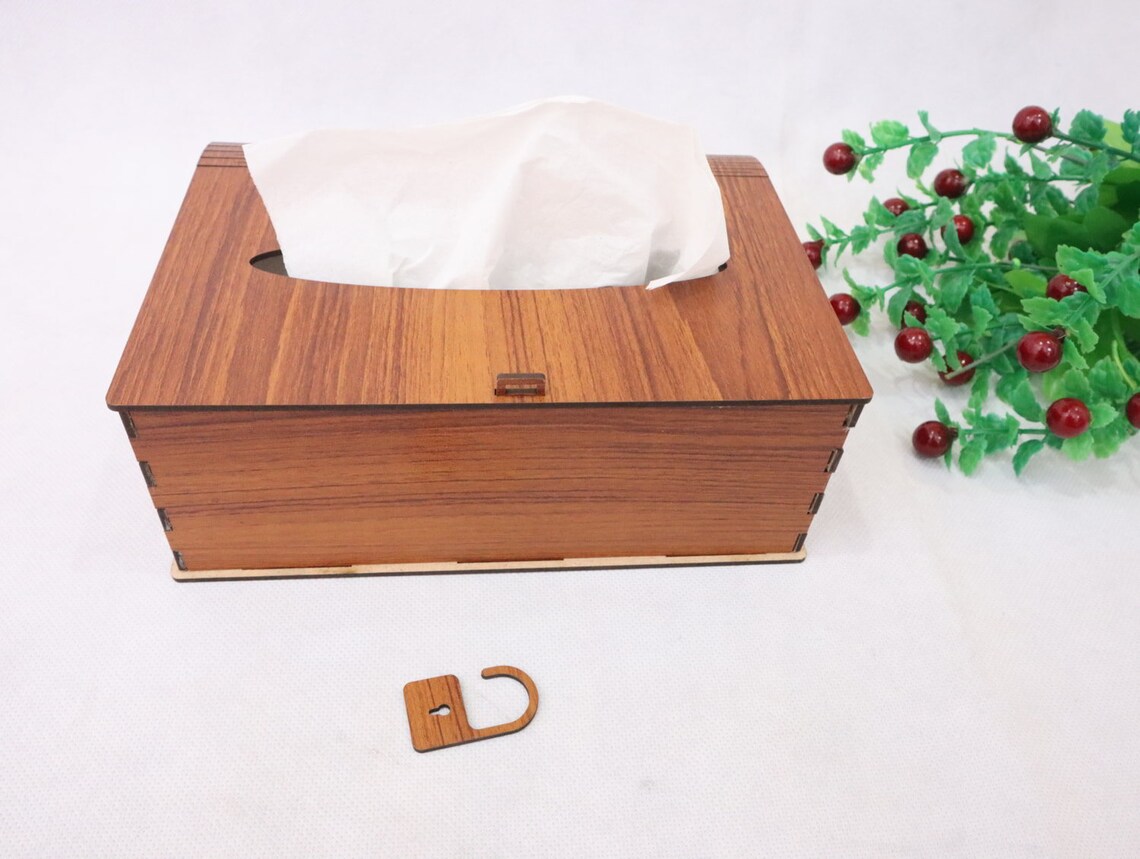 Laser Cut Wooden Tissue Box 3mm, CDR File, SVG, DXF, Cnc Laser File ...