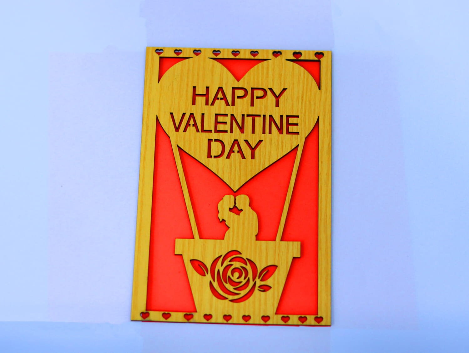Laser Cut Valentines Day Card CDR File, SVG, DXF, Cnc Laser File, Laser ...