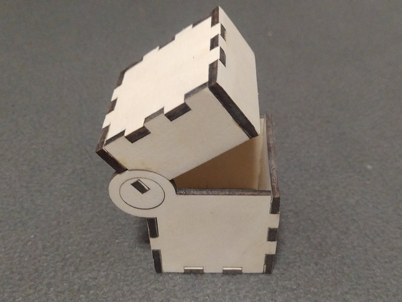 Laser Cut Files Integrated Hinge Box-box With Lid and - Etsy Singapore