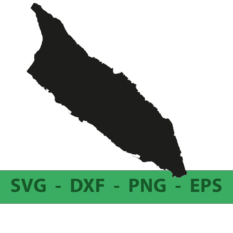 Aruba Map With Regions, Laser Cut File, SVG, DXF, EPS, Png, Pdf, Each ...