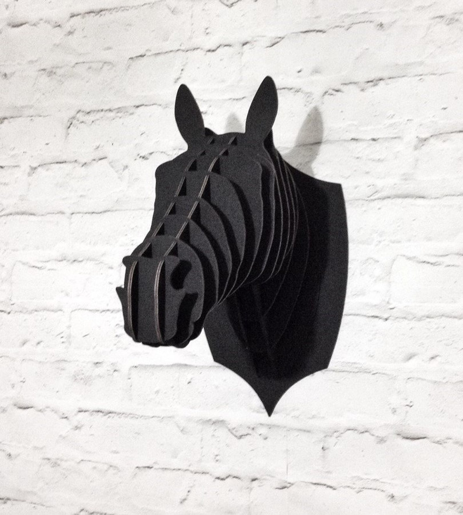 Laser Cut Horse Head Wall Mount 3mm DXF, SVG, Cnc Laser File, Laser Svg ...