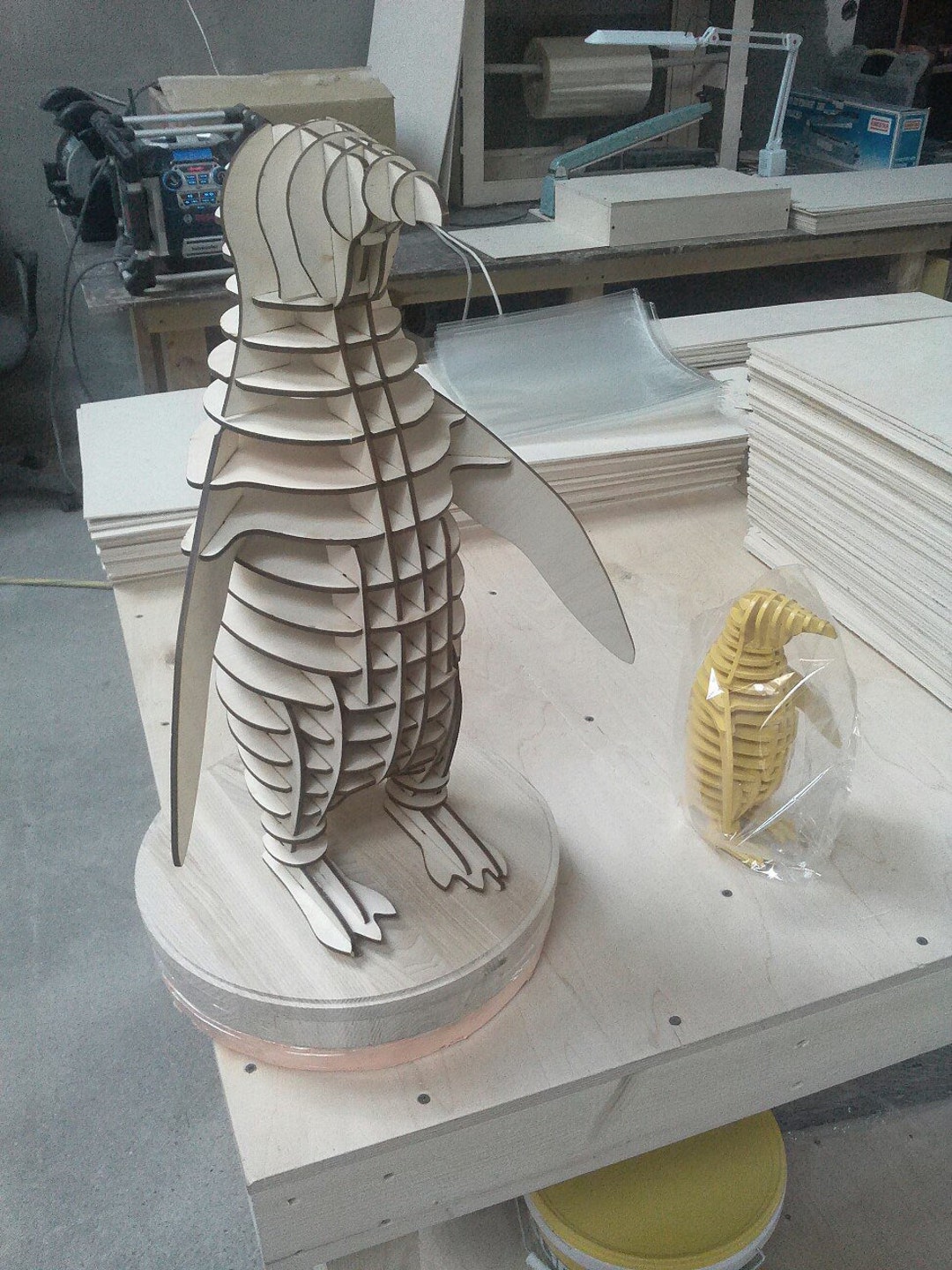 Laser Cut Penguin 4mm DXF, SVG, Cnc Laser File, Laser Svg, Dxf File for ...