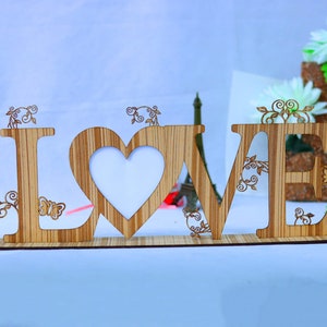 Laser Cut Love Heart Photo Frame 3mm CDR File, SVG, DXF, Cnc Laser File ...