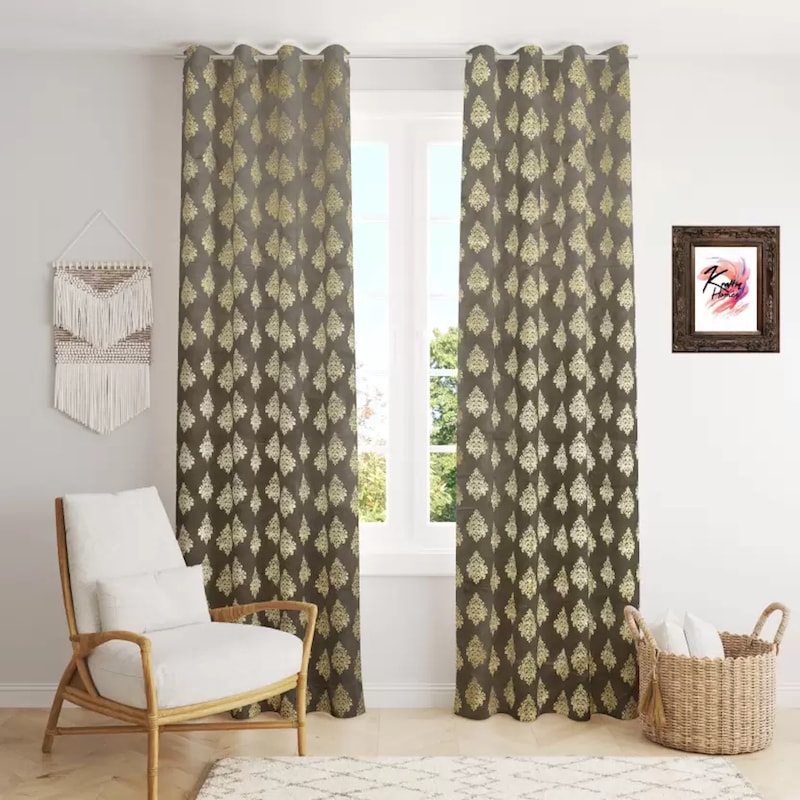 Colorblock Curtains - Etsy