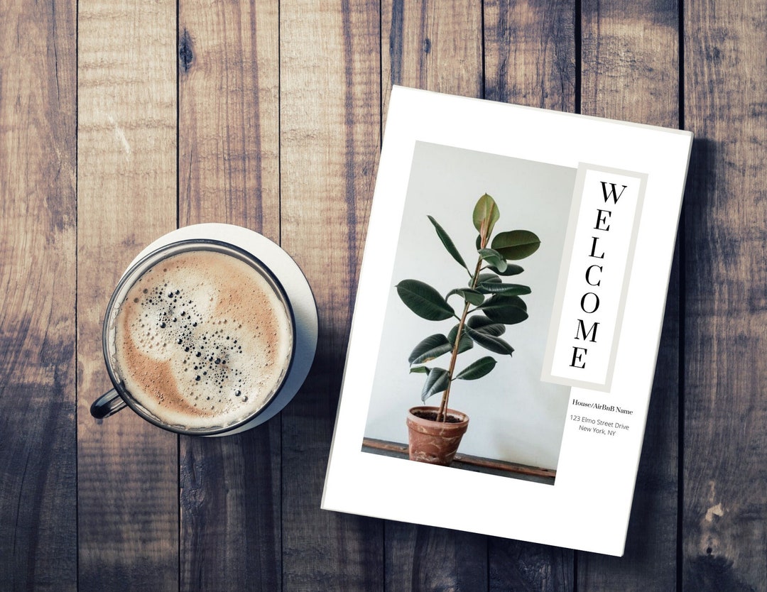 VRBO/AIR BNB Book Template, Editable Welcome Guide, Editable House ...