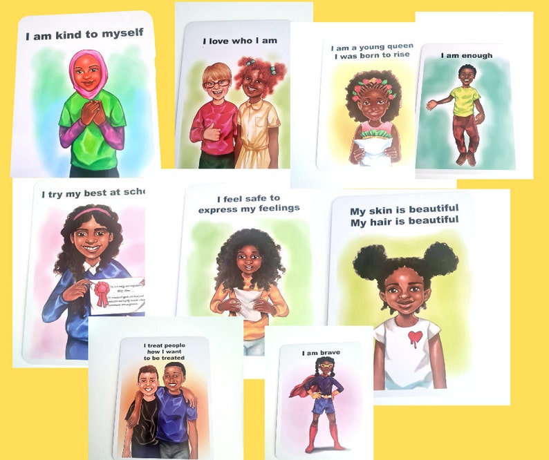 Children Affirmation Cards - Etsy
