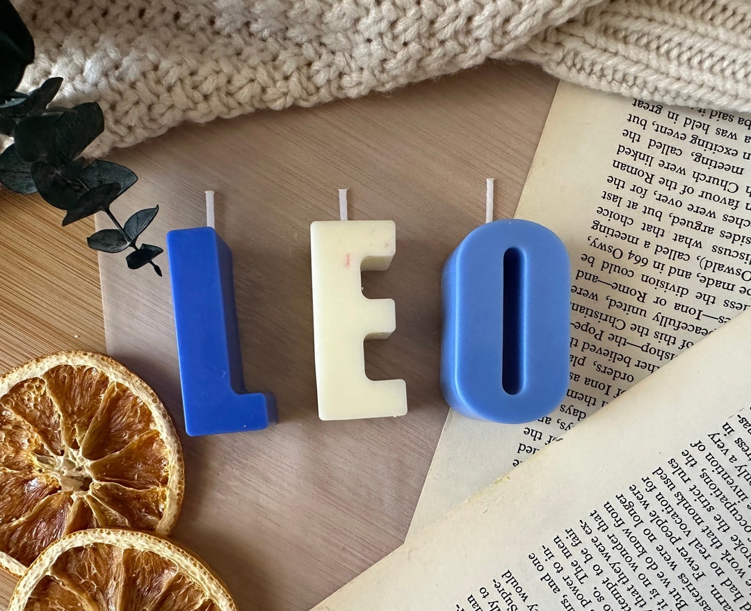 Personalized Topper Candles, Name Candles, Letters & Numbers Cake ...