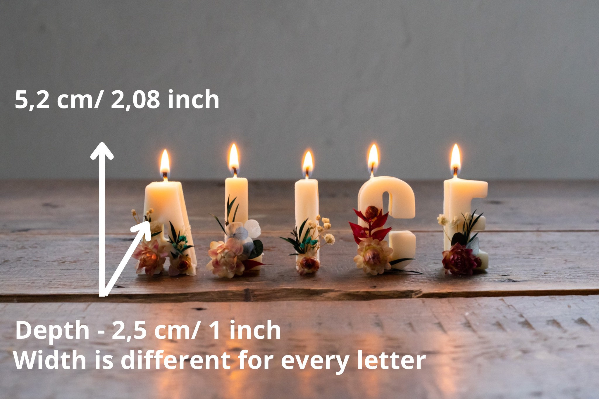 1st Birthday Party, Unique Numbers Letters Candles, Cake Toppers ...