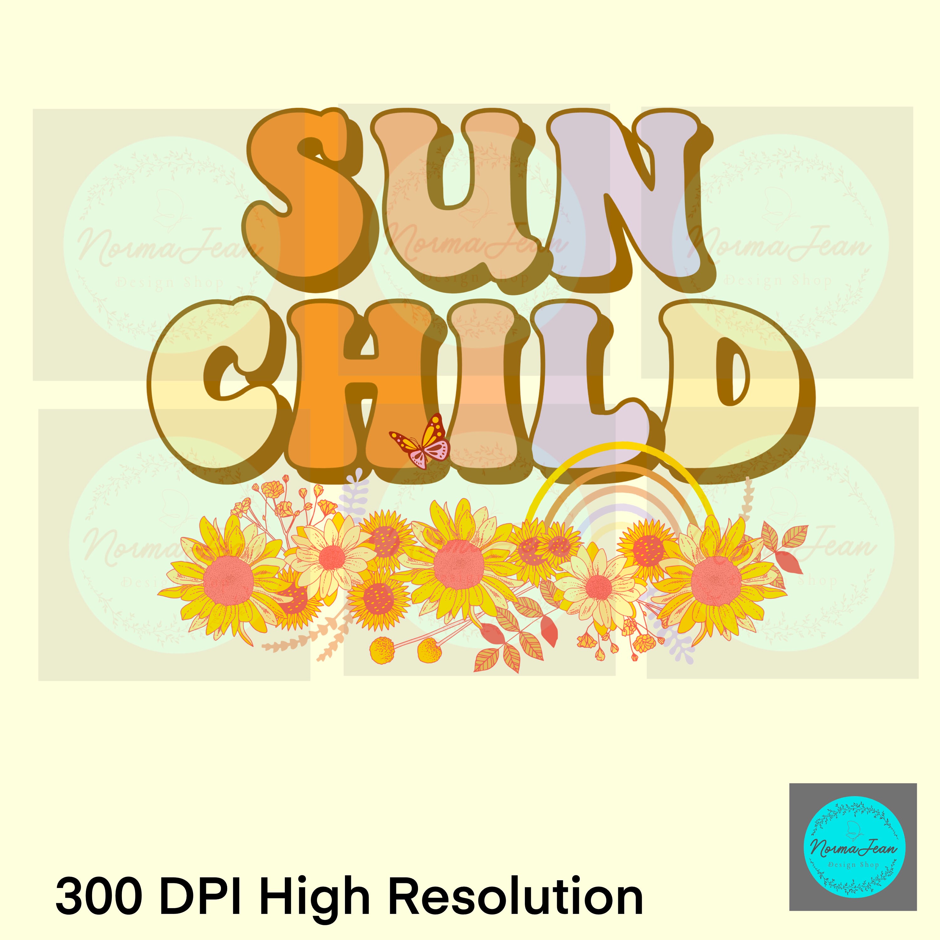 Sun Child Png-hippie Designs,retro Png,retro Designs,summer Designs ...