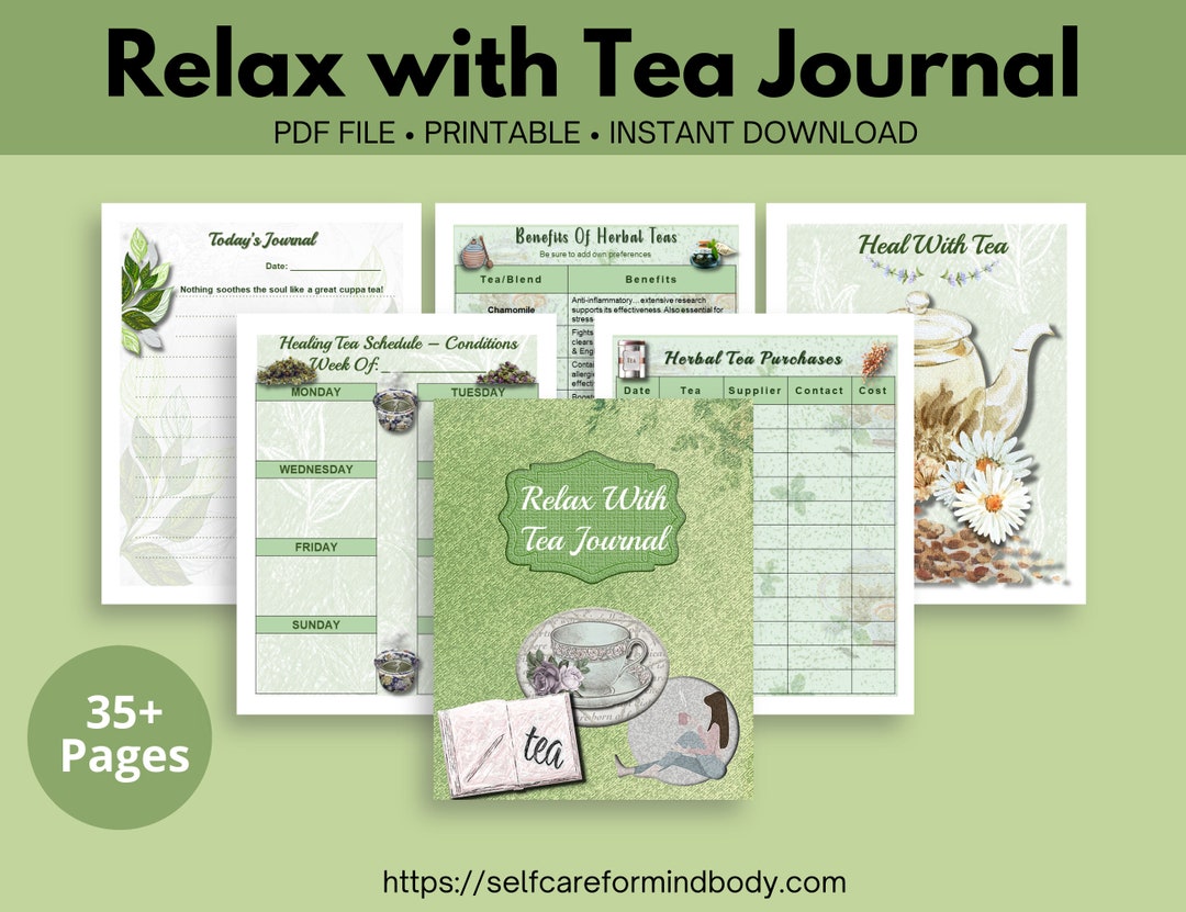 Relax With Tea Journal | Herbal Tea Journal | Traditional Tea Journal ...