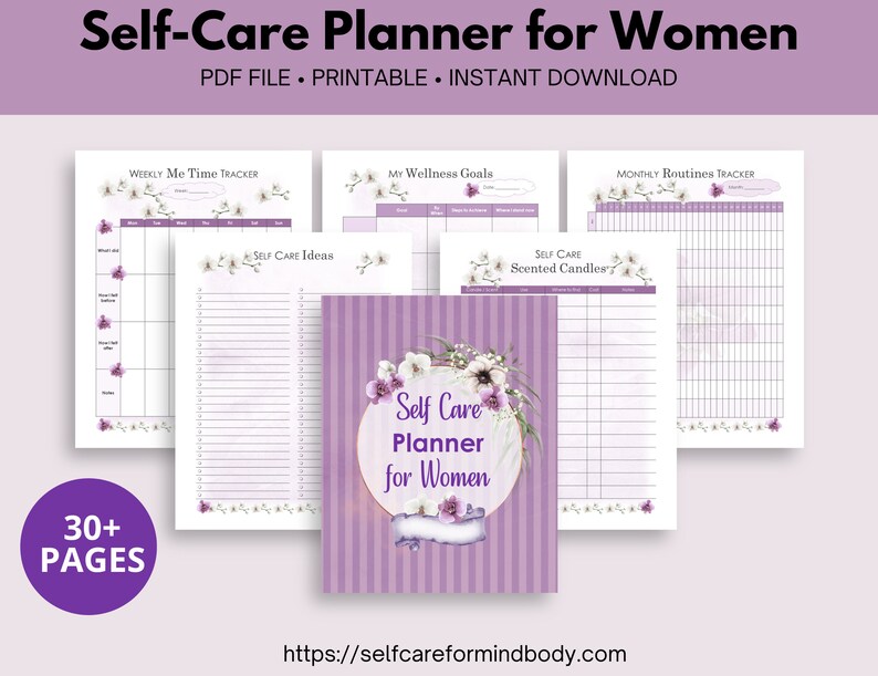 Self-care Planner for Women | Self-care Journal | Weekly Self-care ...