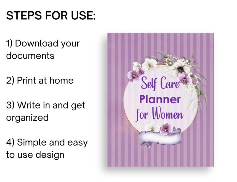 Self-care Planner for Women | Self-care Journal | Weekly Self-care ...