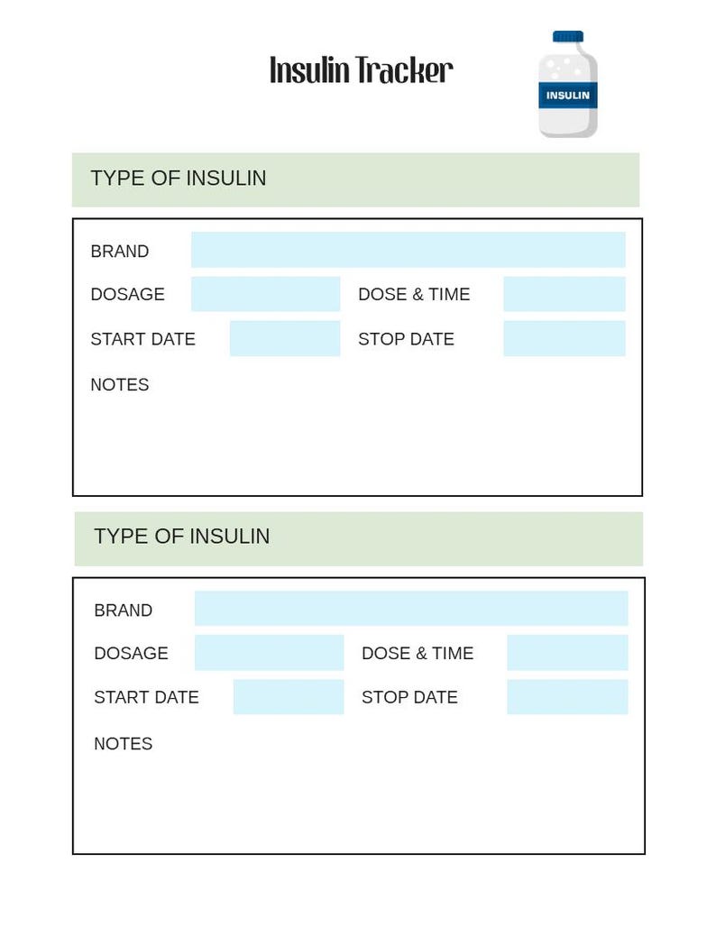 Diabetes Lifestyle Care Planner | Blood Sugar Tracker | HBA1C Tracker ...