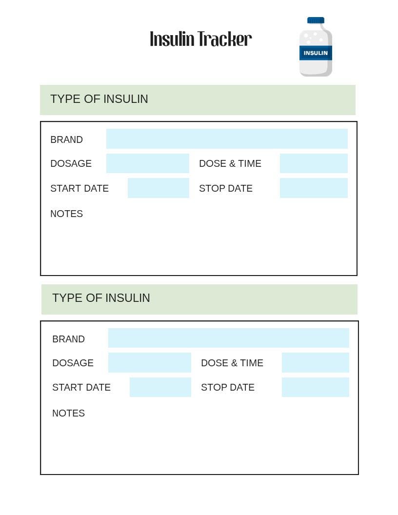 Diabetes Lifestyle Care Planner | Blood Sugar Tracker | HBA1C Tracker ...
