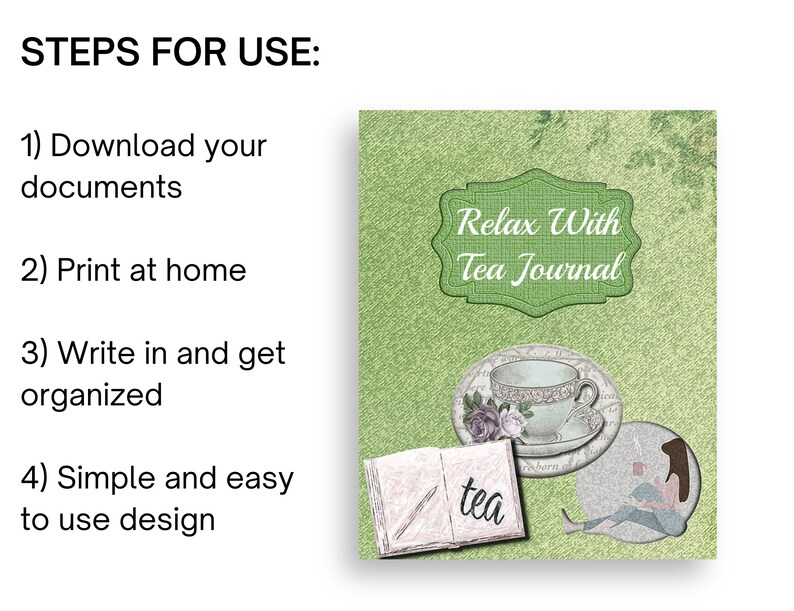 Relax With Tea Journal | Herbal Tea Journal | Traditional Tea Journal ...