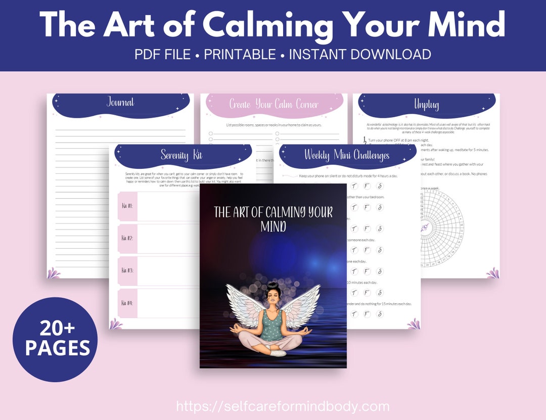 The Art of Calming Your Mind Workbook - Etsy