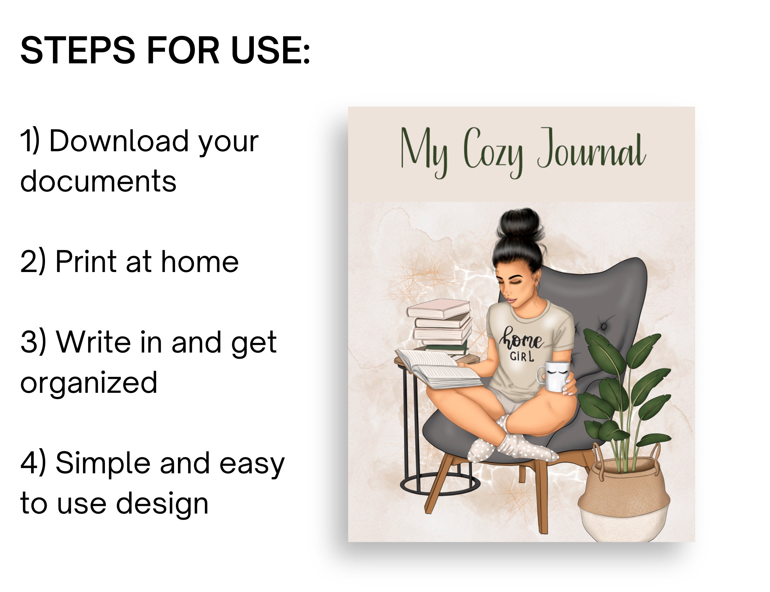 My Cozy Journal | Self-care Journal | Relaxation Journal for Women ...