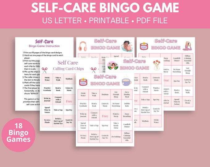 Health & Wellness BINGO Challenge Printable Activity | Wellness BINGO Cards | Monthly Health ...