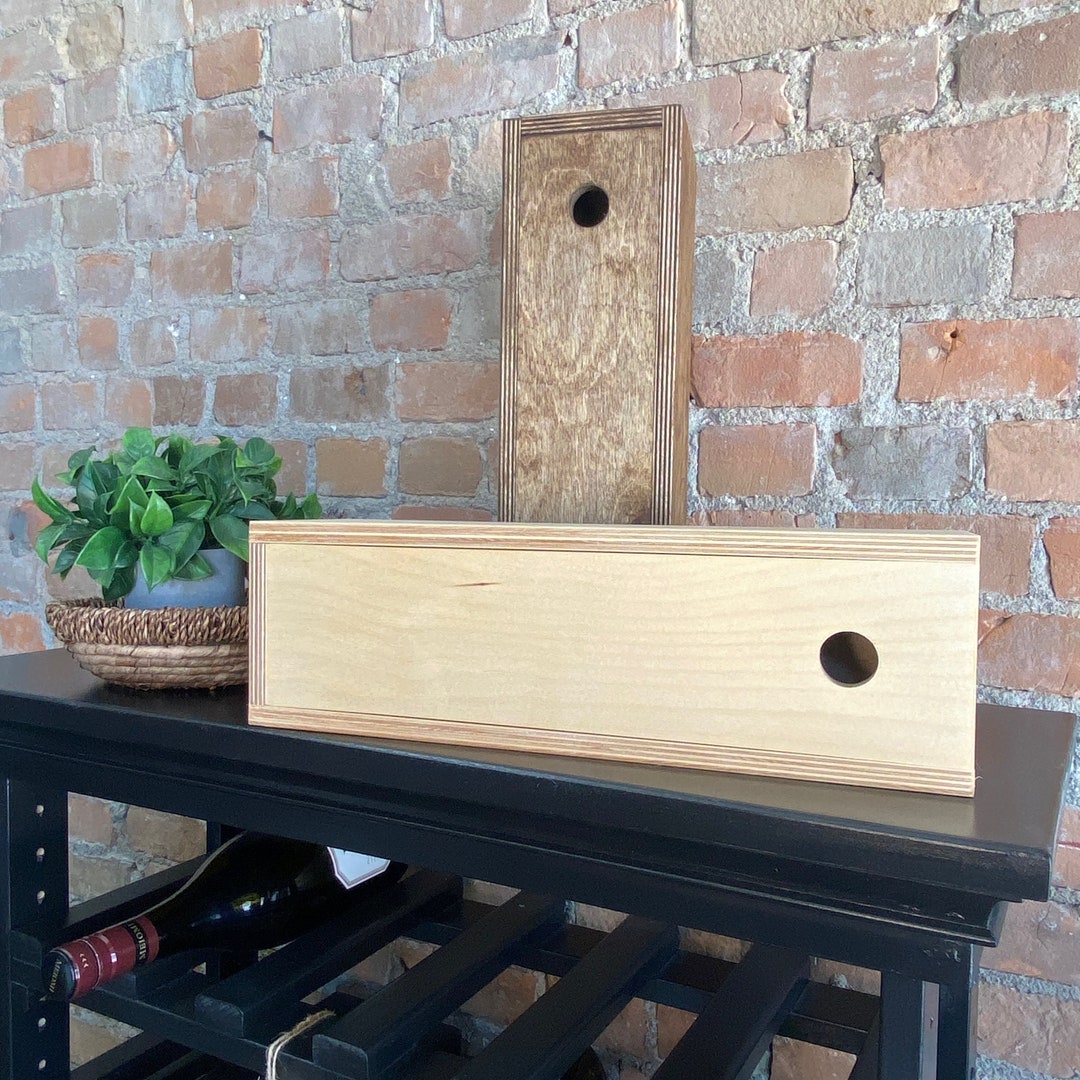 Handmade Wooden Wine Box – Perfect for Gifting Natural Wood Wine Box ...