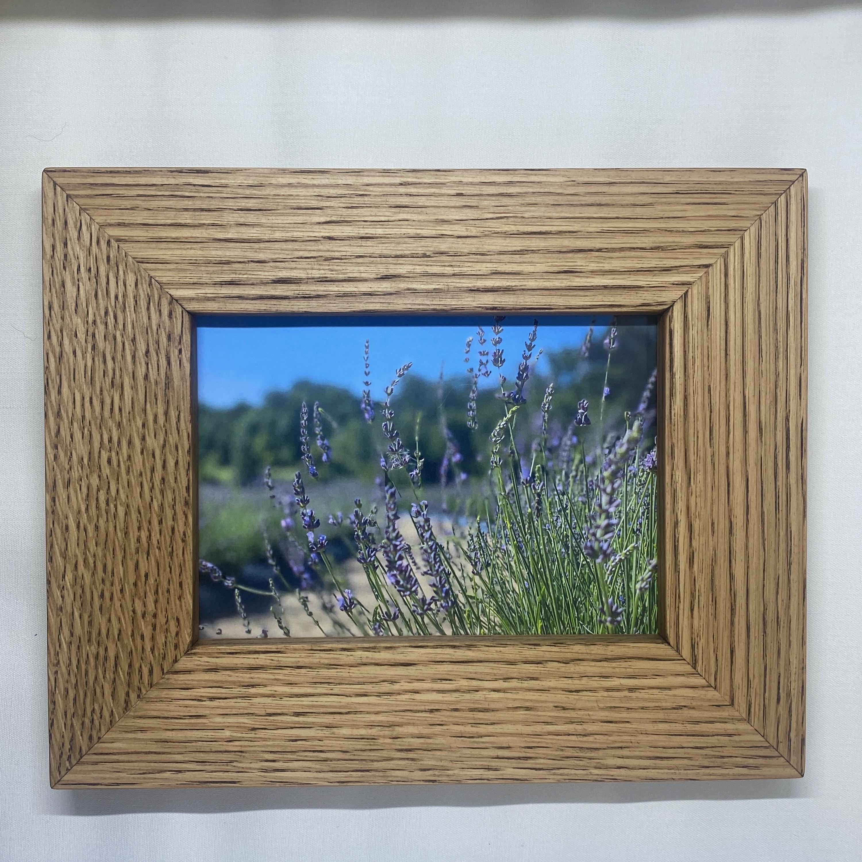 Handmade 5x7 Quarter Sawn White Oak Picture Frame – Rustic Solid Wood ...
