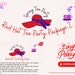Red Hat Tea Party Game Package 2 - INSTANT DOWNLOAD - Etsy