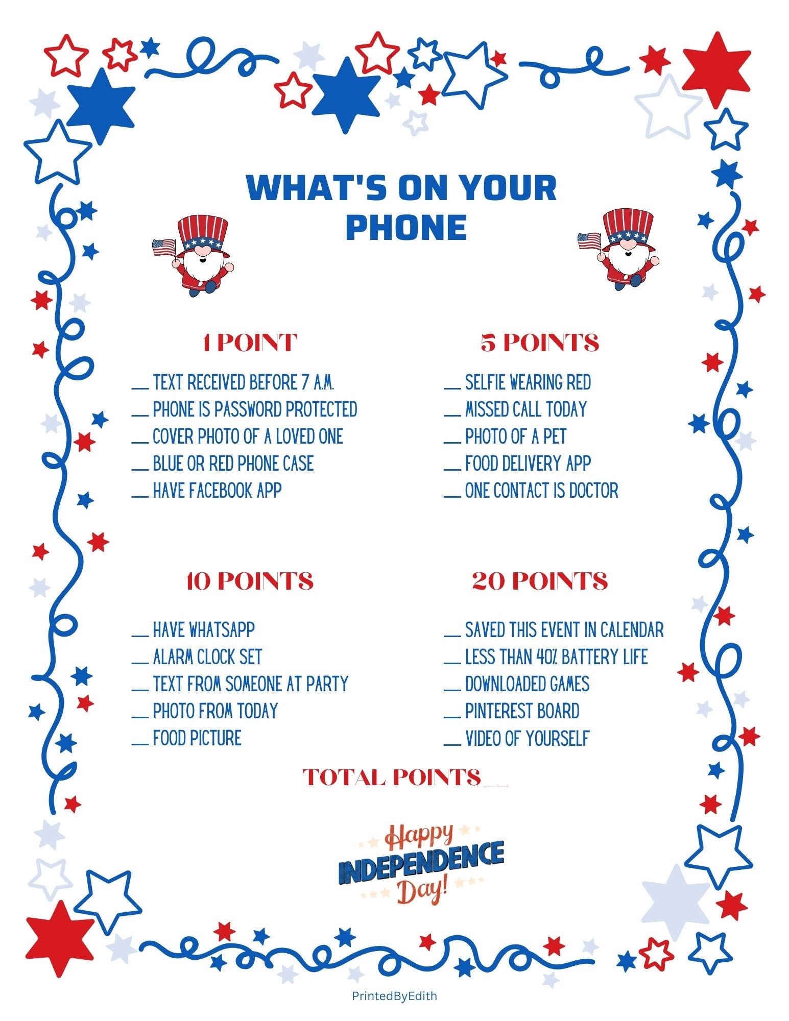 Fourth of July Game Bundle, Printable Games, 4th of July Games ...