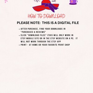 Red Hat Tea Party Game Package 2 - INSTANT DOWNLOAD - Etsy