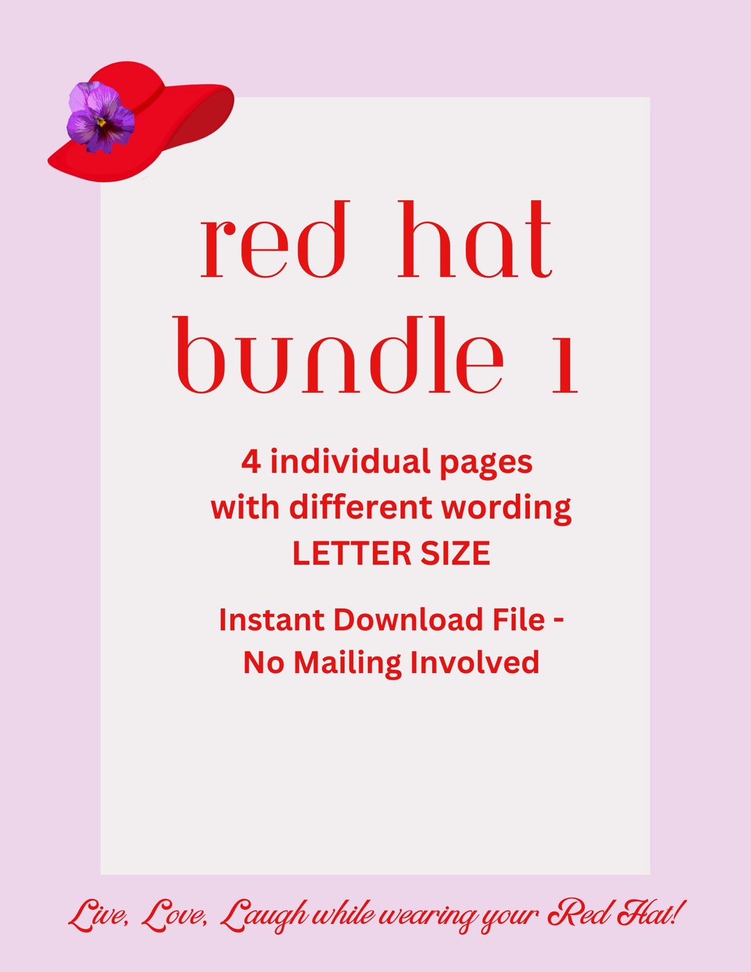 Red Hat Stationery Bundle - Etsy