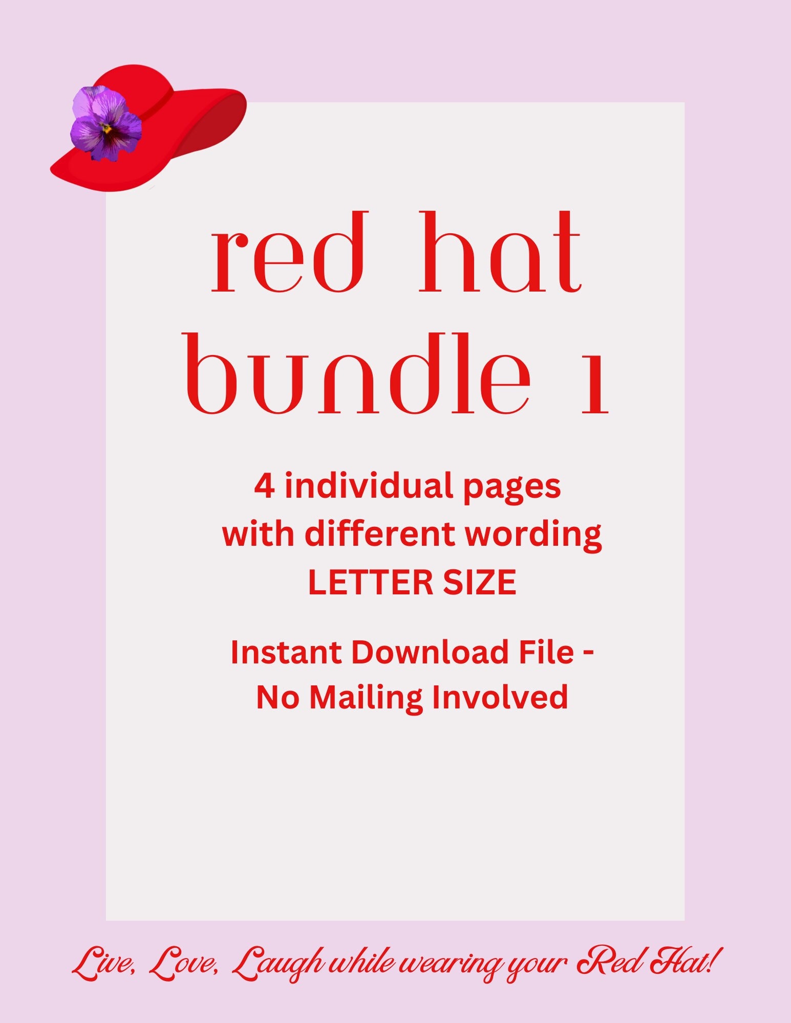 Red Hat Stationery Bundle - Etsy