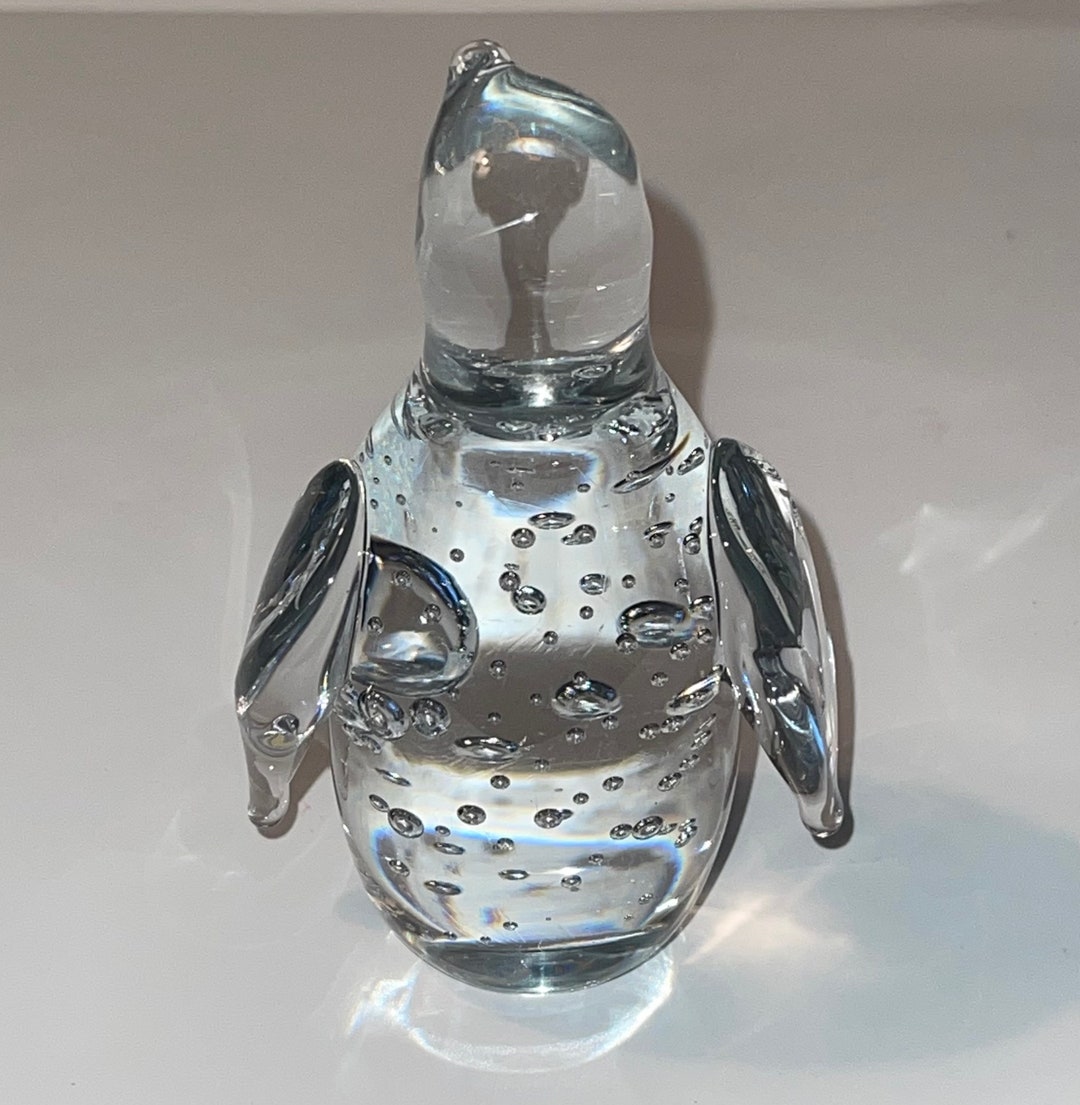 Hand Blown Art Glass Penguin - Etsy