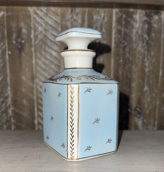 Parisienne Hand Painted Ceramic Perfume Bottle - Gem