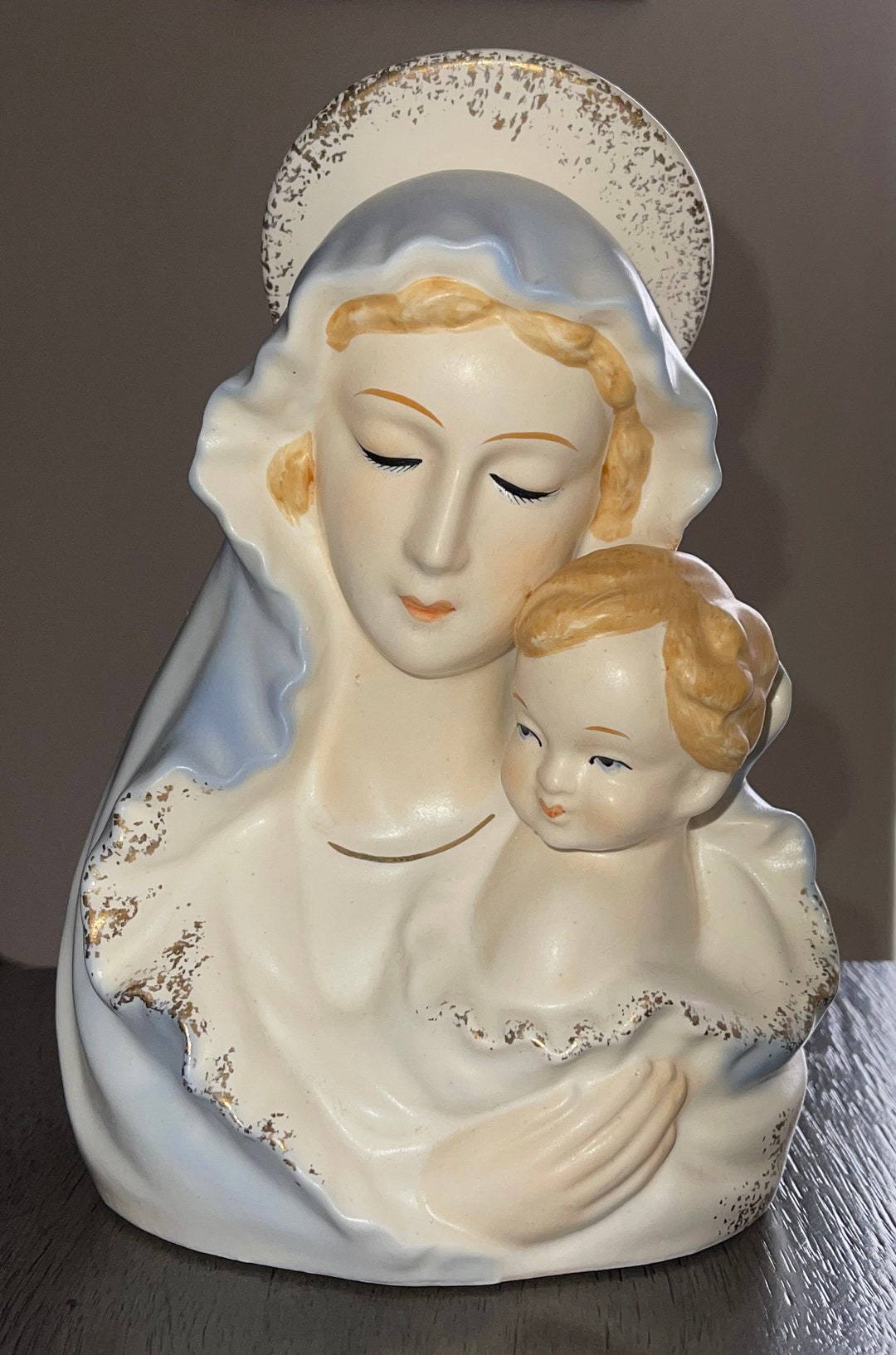 Lego Japan Virgin Mary and Child Hand Painted Planter - Etsy