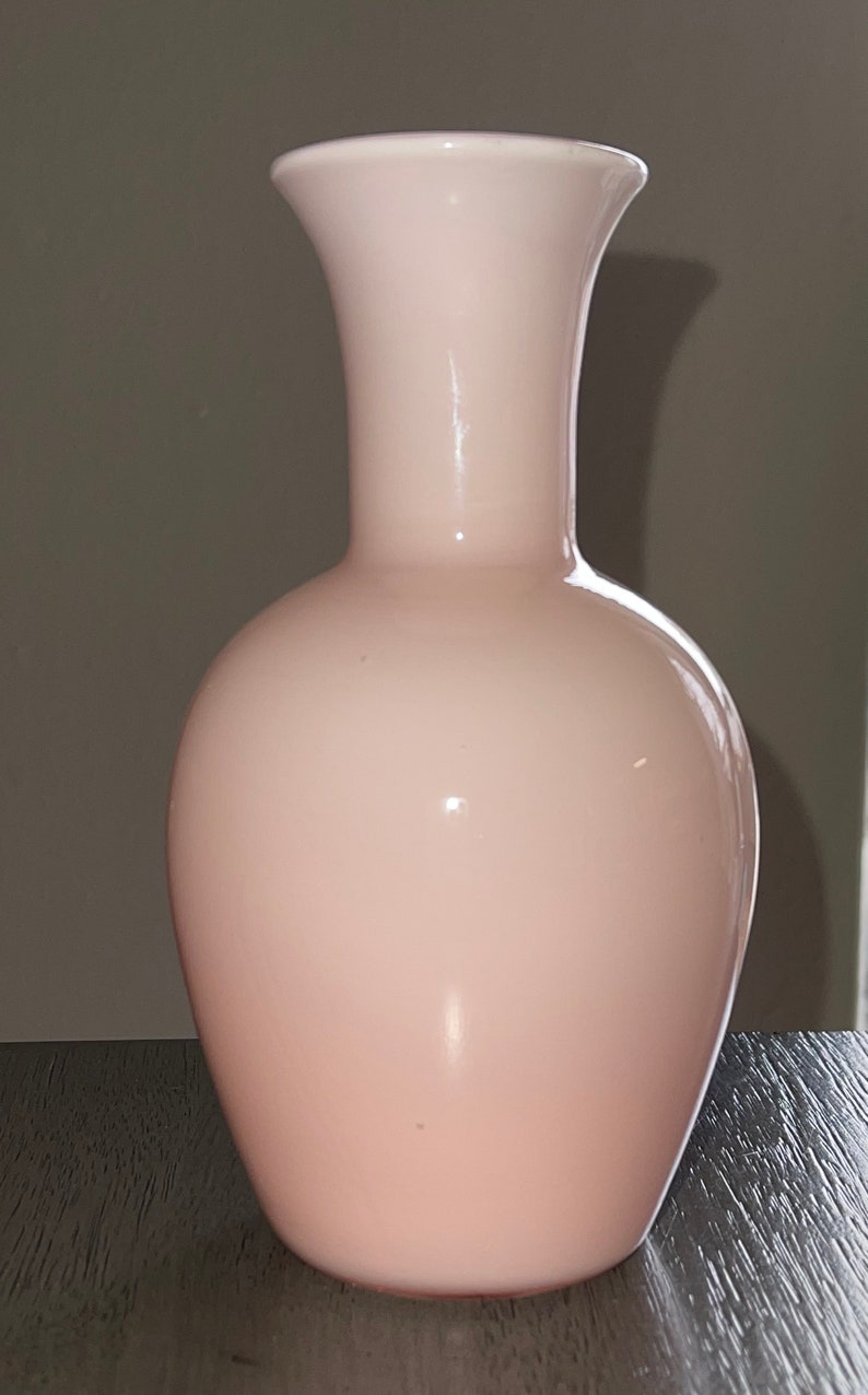 Pink Cased Glass Vase-larry Laslo for Mikasa - Etsy